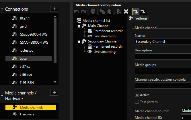 Secondary Channel Function